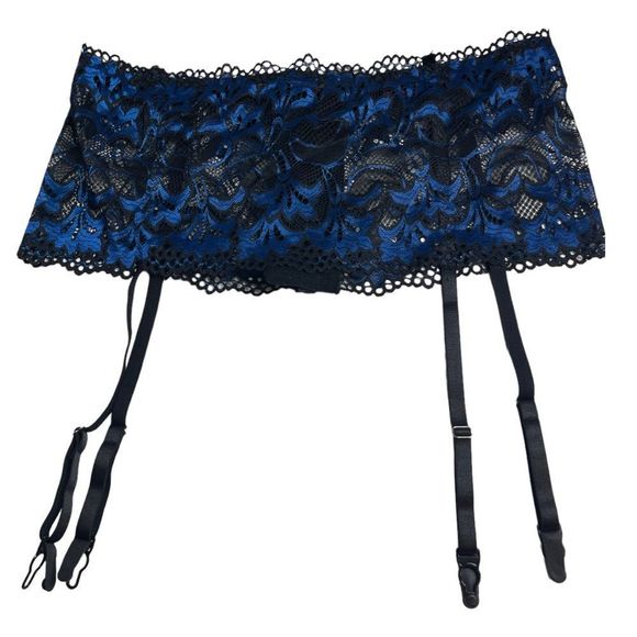 Avid Love | Intimates & Sleepwear | Avidloveblue Andblack Lace Garter ...